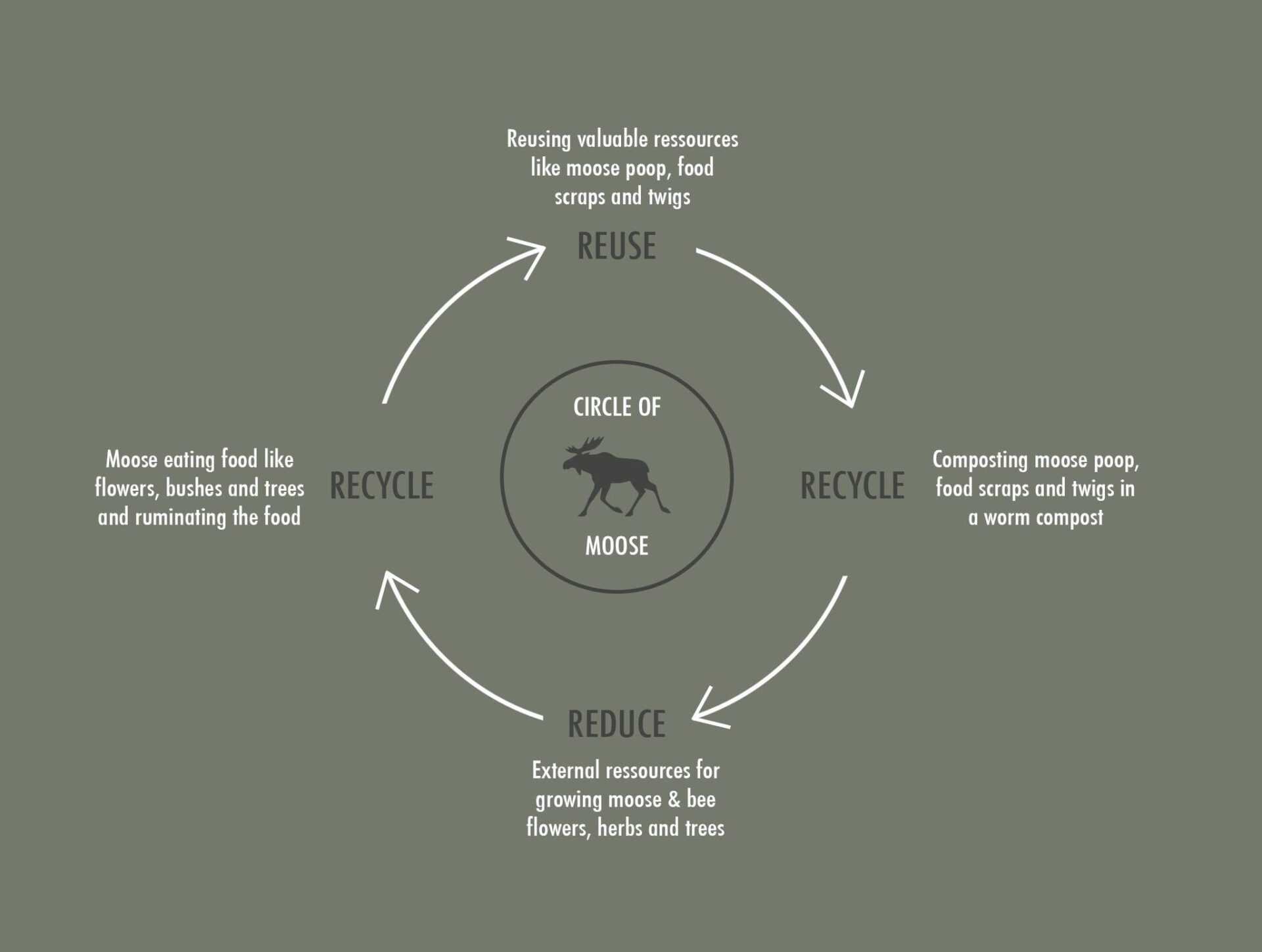 We are passionate about sustainability at Dalslands Moose Ranch